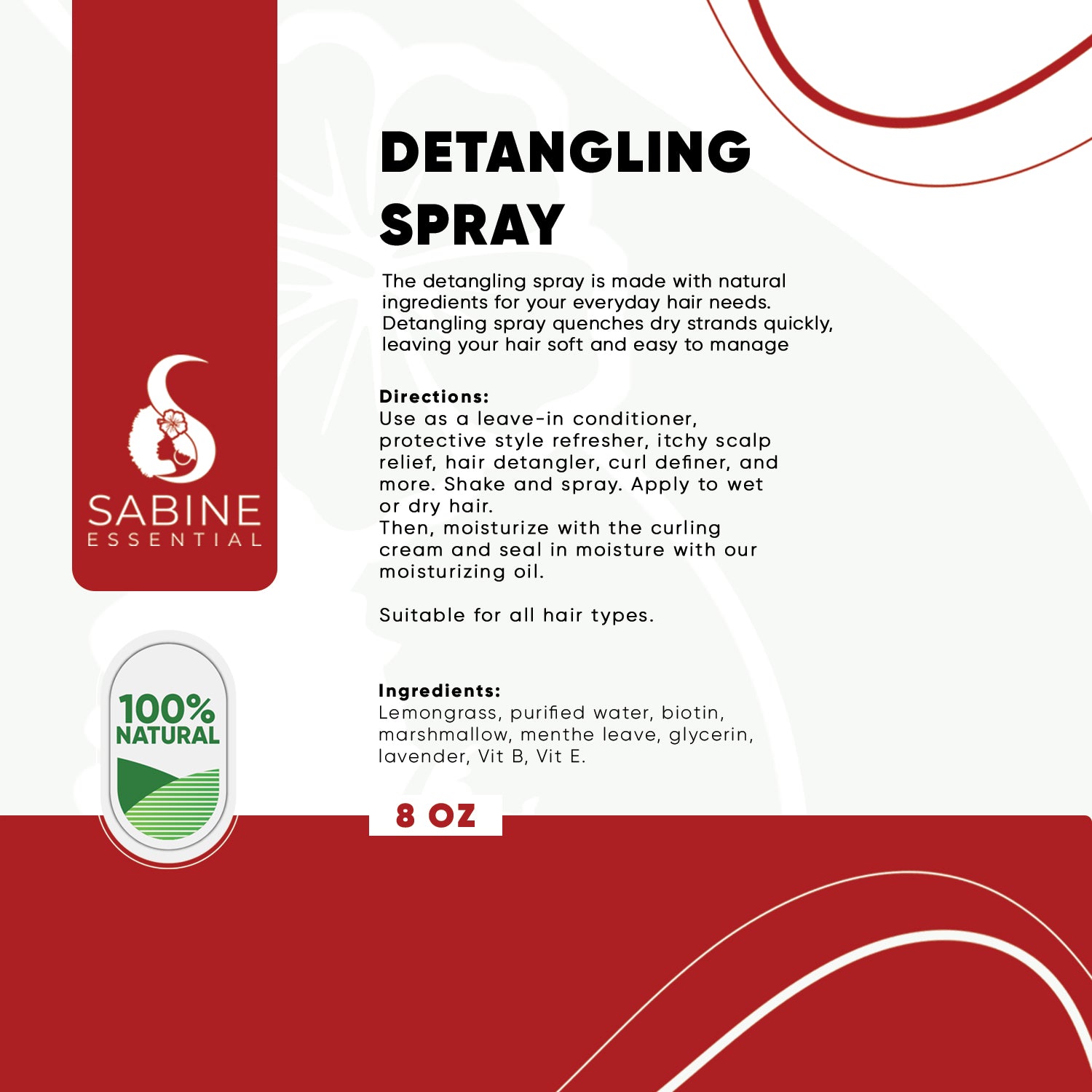 Detangling Spray – Sabine Essential